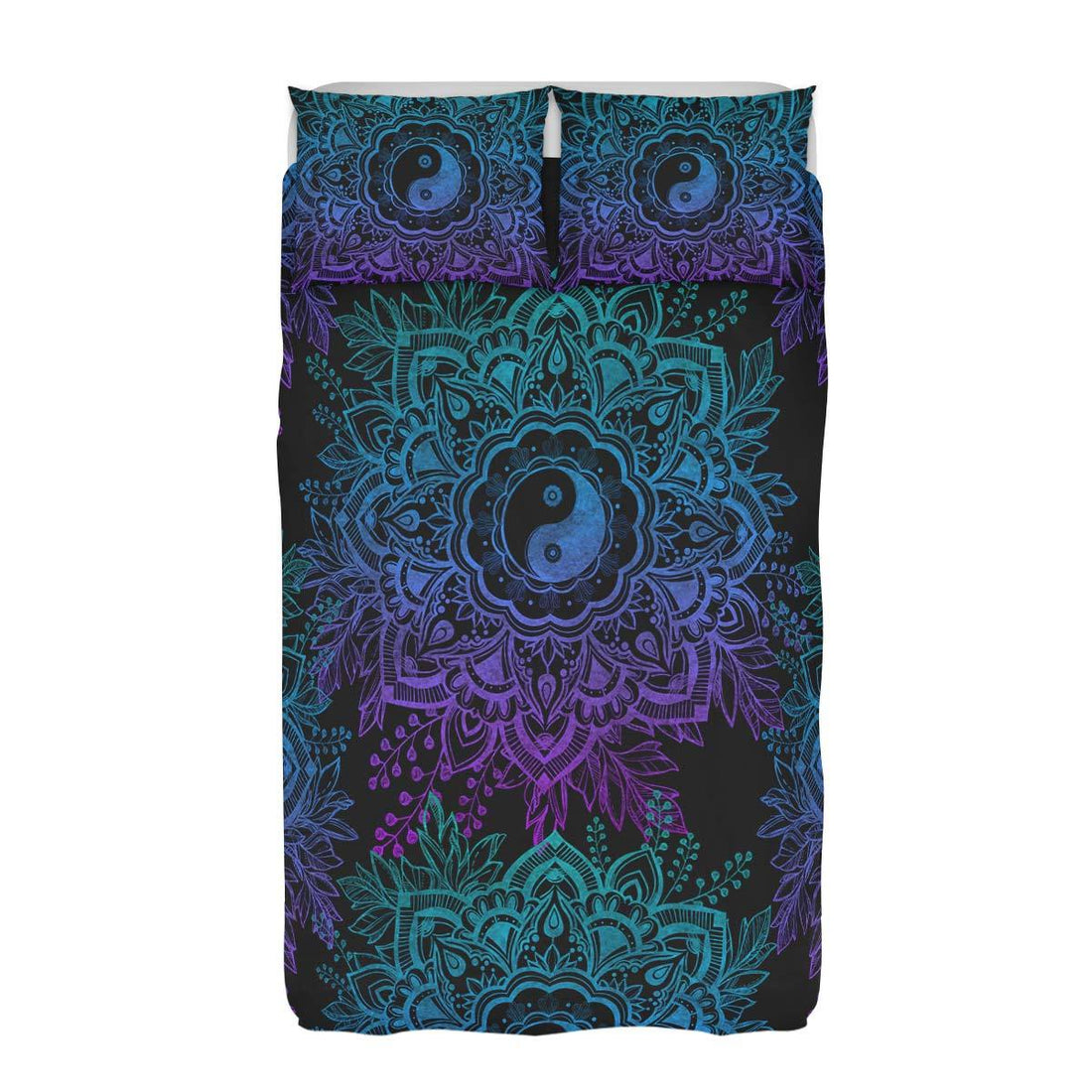 Yin Yang Mandala Bedding | Black Mandala Comforter Set – Yes We Vibe